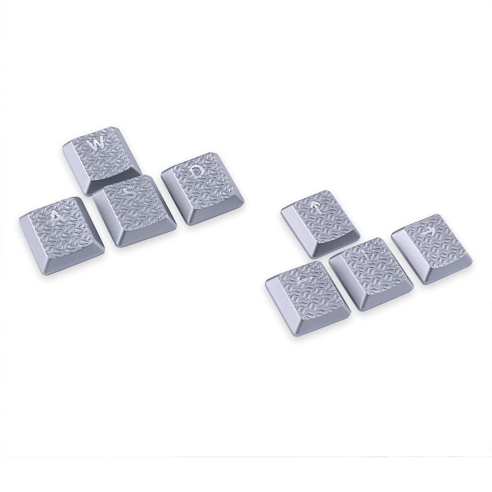 Texture Tactility Backlit keycaps Key Cap Replacement for GL Tactile Switch Logit G813 G815 G913 G915 TKL RGB Mechanical Gaming Keyboard (8 Keys, White)