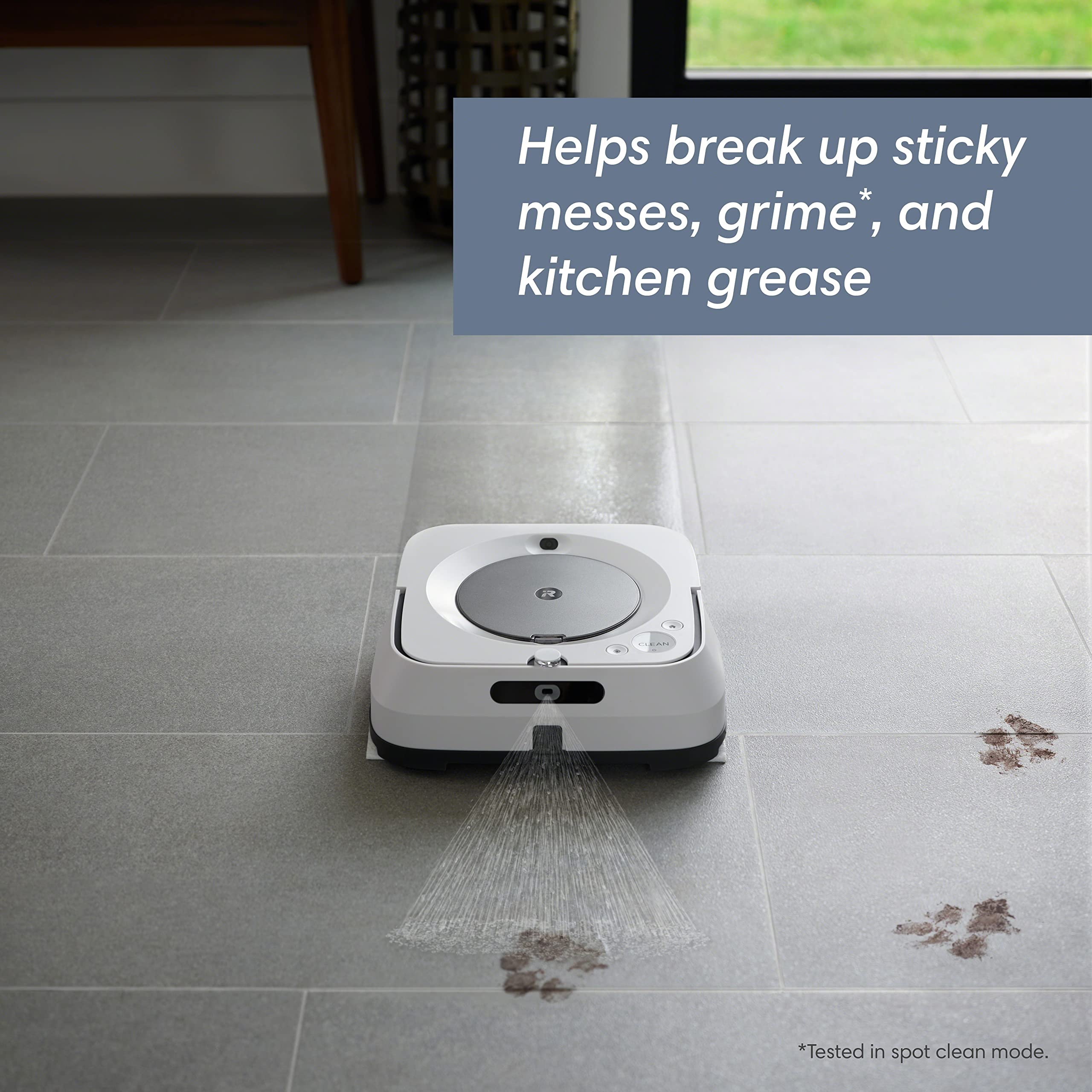 iRobot Braava Jet M6 (6110) Ultimate Robot Mop- Wi-Fi Connected, Precision Jet Spray, Smart Mapping, Works with Alexa, Ideal for Multiple Rooms, Recharges and Resumes (Renewed)