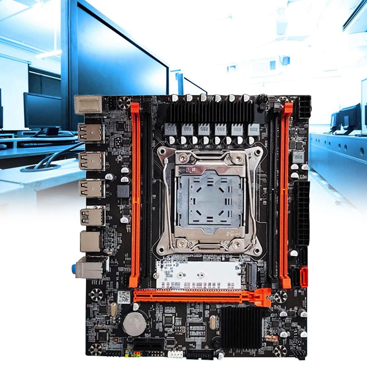 STACEY X99H Desktop Motherboard B85 Chip LGA2011-V3 DDR3X4 ECC Server Memory Slot M.2 NVME PCI-E 3.0 X16 SATA3.0 for PC