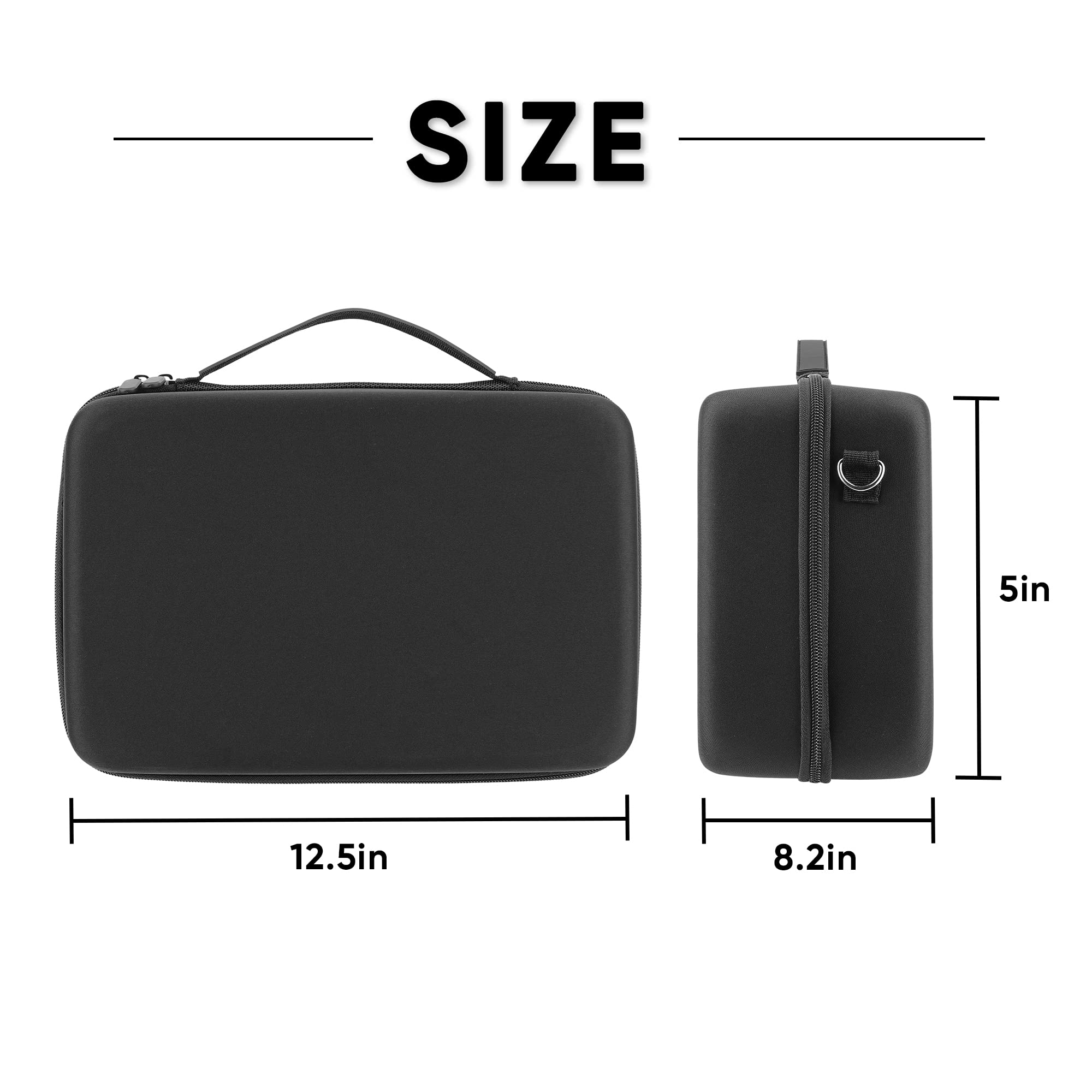 RHCOM Portable VR Storage Case Compatible with Oculus Quest 2 All-in-One VR Gaming Headset and Touch Controllers. with Silicone Face Cover, Lens Protector & Four Handheld Controller Silicone Cover
