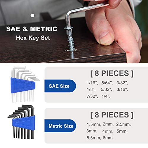 Prostormer Magnetic Screwdriver Set, 79-Piece Multi-Purpose Slotted/Phillips Screwdriver Kit with Precision Screwdrivers, Allen Wrench Set and Screwdriver Bits for DIY and Repair Works