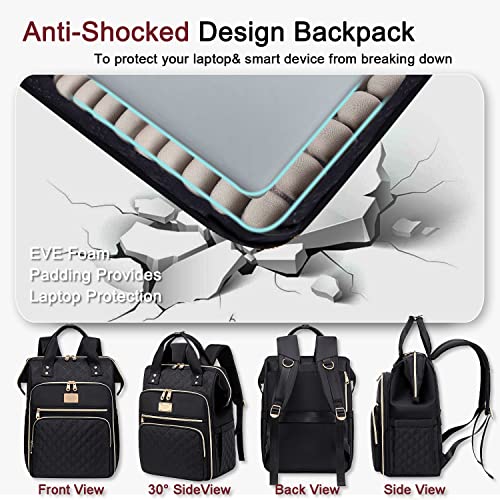 Weitars Lunch Backpack For Women,15.6 Inch Laptop Backpack for Women Travel Work