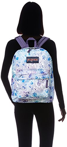 JanSport Black Label Superbreak Backpack - Classic, Ultralight (Striped Floral)