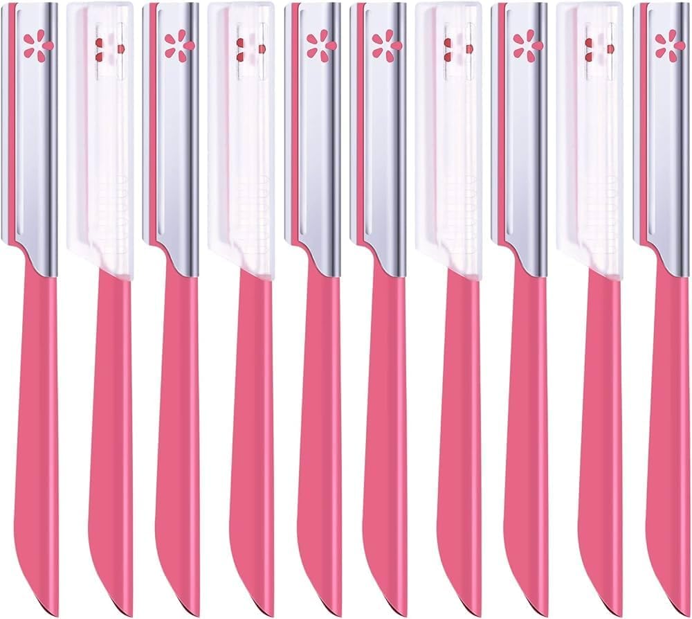 Japanese KAI Razor for Women's Face Eyebrow Shaving Care Beauty-M from Japan 10 Razors inclued