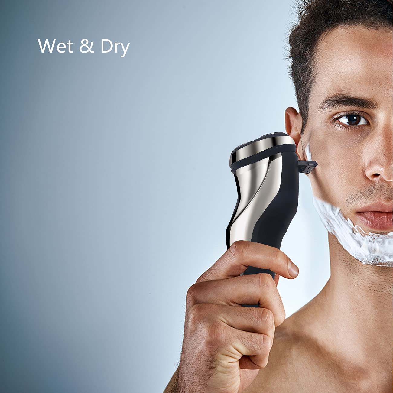 WELIRY Electric Razor for Men Electric Shaver Mens for Shaving with Pop-up Trimmer Electric Rotary Shavers for Men Wet & Dry Cordless Waterproof USB Rechargeable
