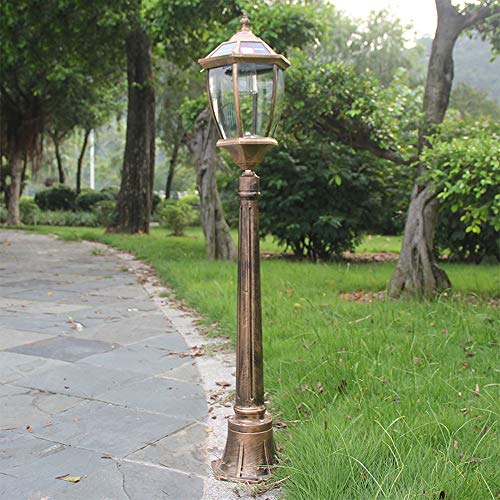 Libuty Outdoor Post Lights，Solar LED Lawn Light Outdoor Garden Light Solar Street Light Home Villa Light Garden Landscape Light，IP65 Decorative Columns Post Lantern