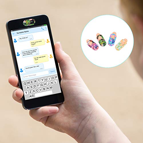 SOLUSTRE Tablet para Niños 4pcs Privacy Home Decor Slider Webcam Camera Ultra to Lid Pad Lens Flower Computer for Web Pattern Pro Tablet Laptop Cover Thin Smartphone Tablets Floral Phone Stickers