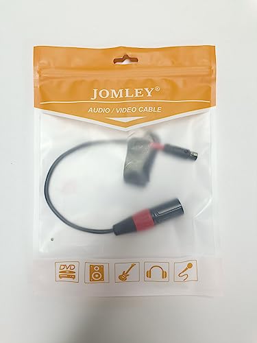 JOMLEY Mini XLR to XLR Cable, 3 Pin Mini XLR Female (TA3F) to Regular XLR Male Pro Lapel Microphone Cable - 3.3ft