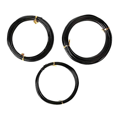 Pumbaa 5rolls Garden Plants Flexible Easy Bending Bonsai Training Wire Set Anodized Aluminum Tree Holding Branch Starter 147 Feet Total - Bronze