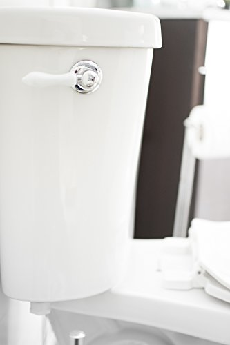 Toilet Handle Replacement Flush Lever - by LDR Global, Repair Replace Tank Flush Handles with Matching Bath Decor Parts, Universal Mount Fits Front Side and Angle Mounts