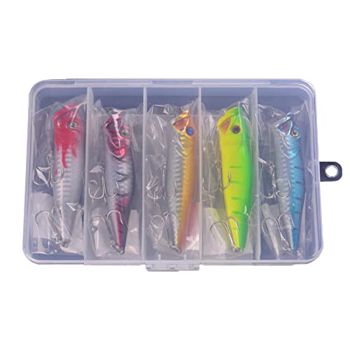 maiduoduo01 Fishing Lure 5Pcs Multi-Color Fake Fish Bait Fishing Lure Replacement Tool Kit Accessory
