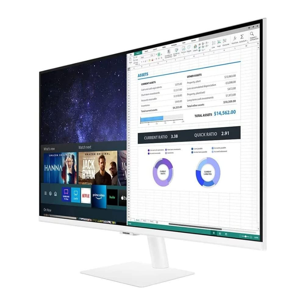 Samsung 32" White M5 FHD Smart Monitor (Renewed)