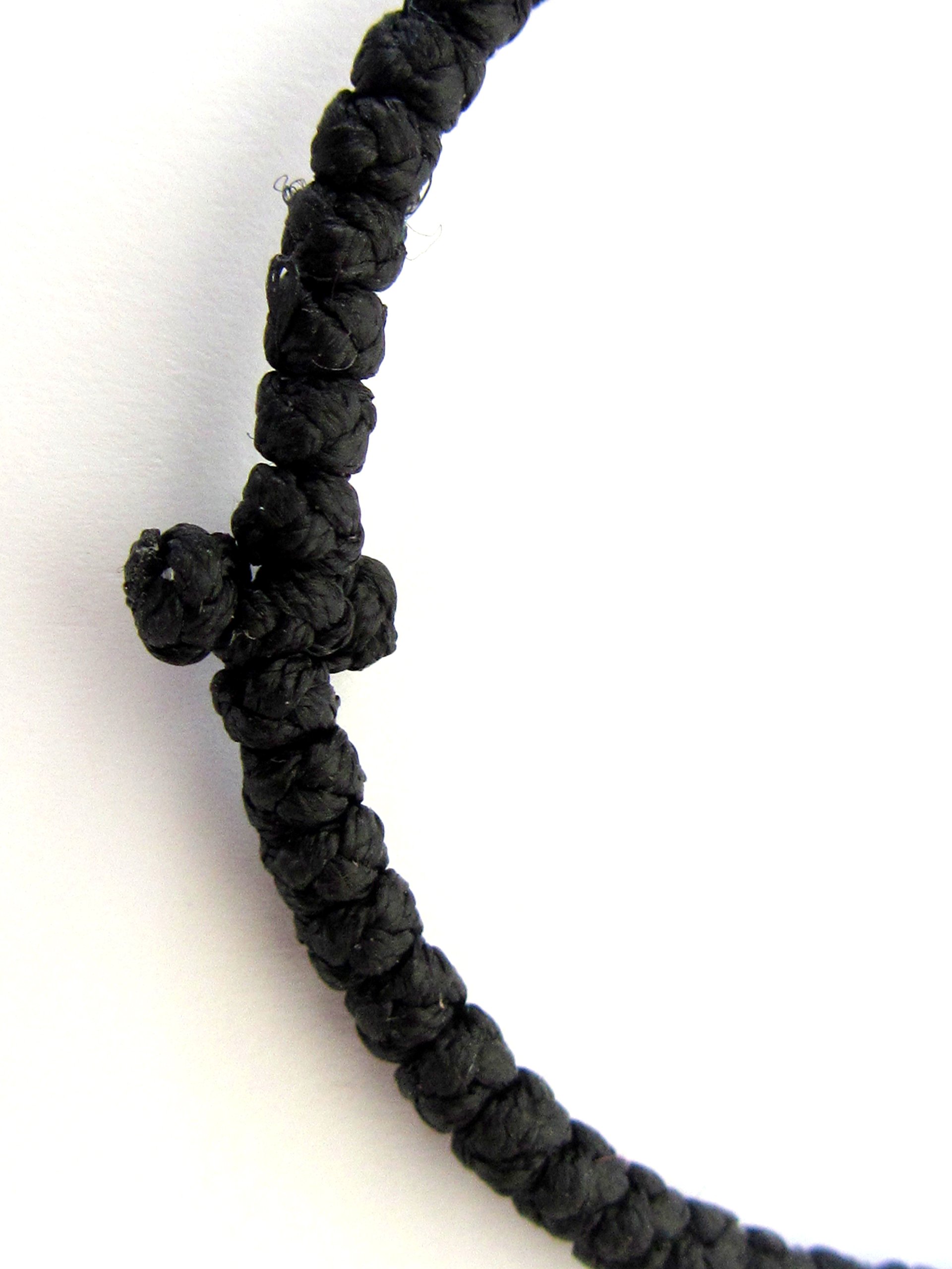 Iconsgr Handmade Christian Orthodox Komboskoini, Prayer Rope Bracelet Black VM1