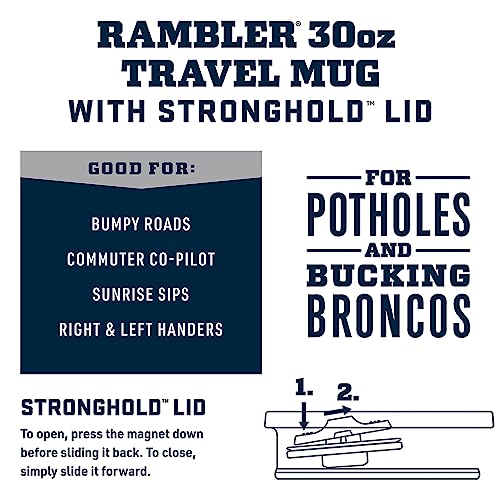 YETI Rambler 30 oz Travel Mug, Stainless Steel, Vacuum Insulated with Stronghold Lid, Cosmic Lilac