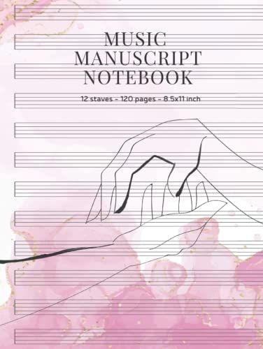 Music Manuscript Notebook â 12 staves: Composition Notebook For Kids |Manuscript Paper With 12 Staves For Beginners and Intermediate |Gift For Musical ... Musician, Music Producer, writer supplies|