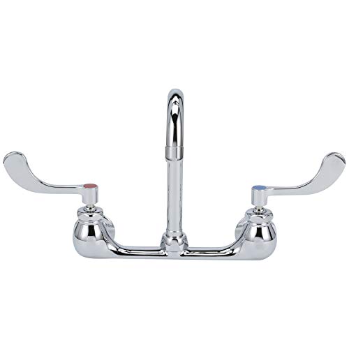 Zurn Z842A4-XL Sink Faucet with 3-1/2" Gooseneck and 4" Wrist Blade Handles.