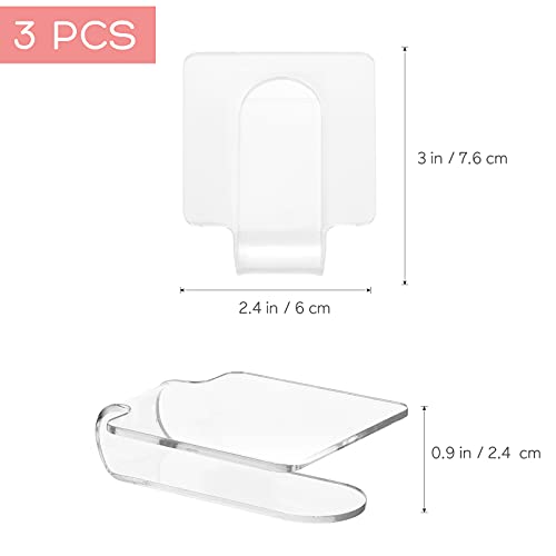 Minkissy 3pcs Makeup Hand Palette Acrylic Nail Art Manicure Palette Makeup Palette Spatula for Home Salon Professional