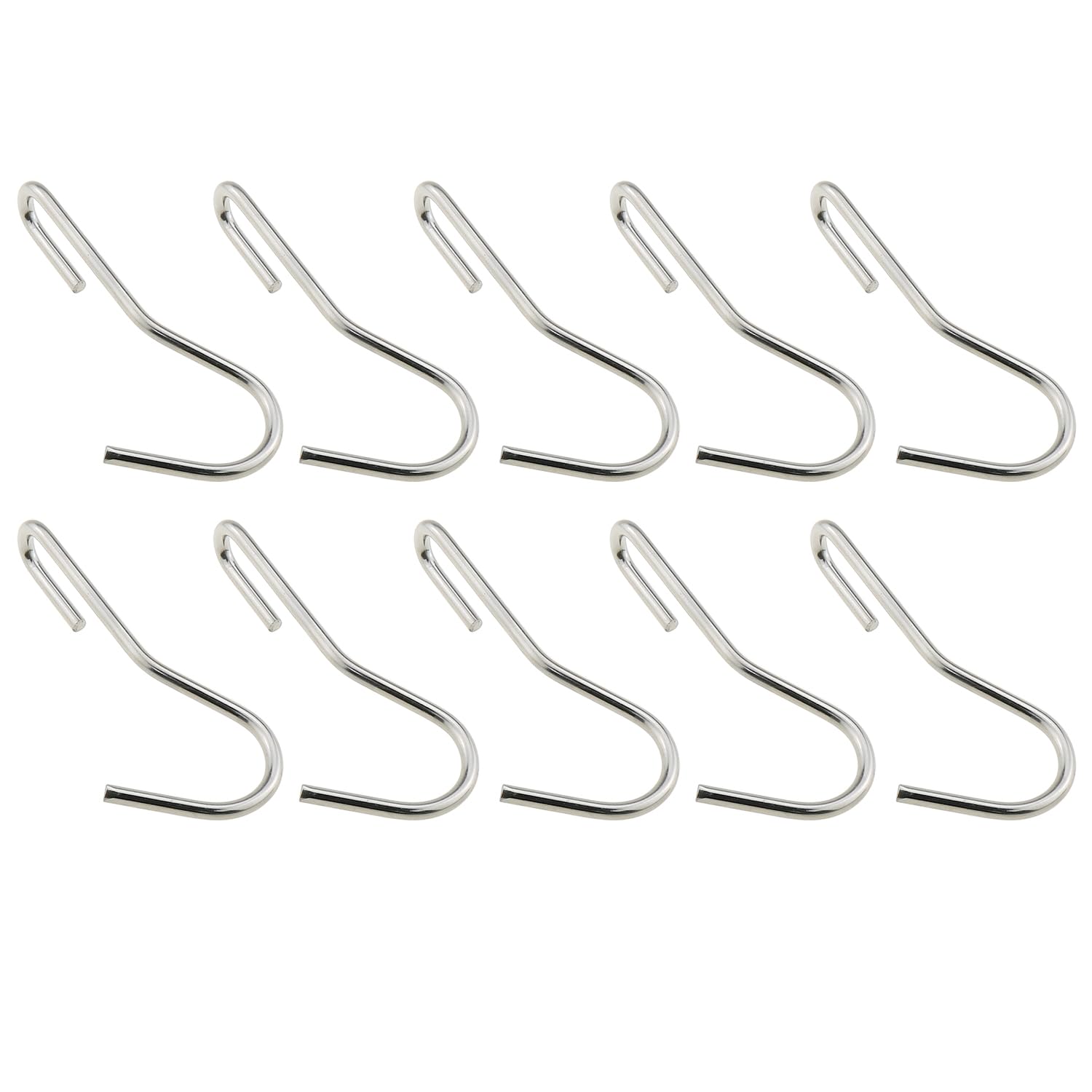 ZZHXSM 10PCS Heavy Duty Hook Silver 90 Degree Twisted Angle Pot Holder Stainless Steel Hook Suitable for Hanging Kitchen Utensils Towel Gardening Tool and Clothing