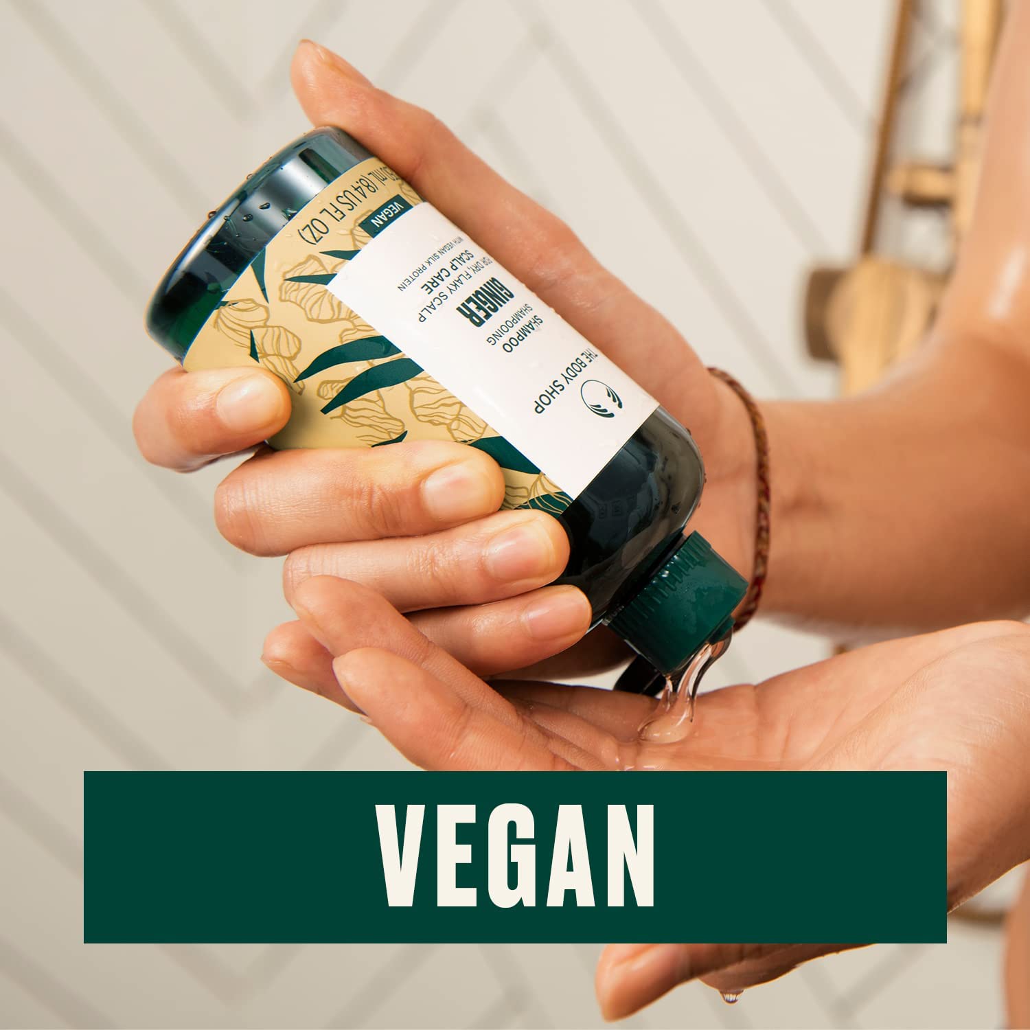 The Body Shop Ginger Scalp Care Shampoo β For Dry, Flaky Scalps β With Vegan Silk Protein β 400ml
