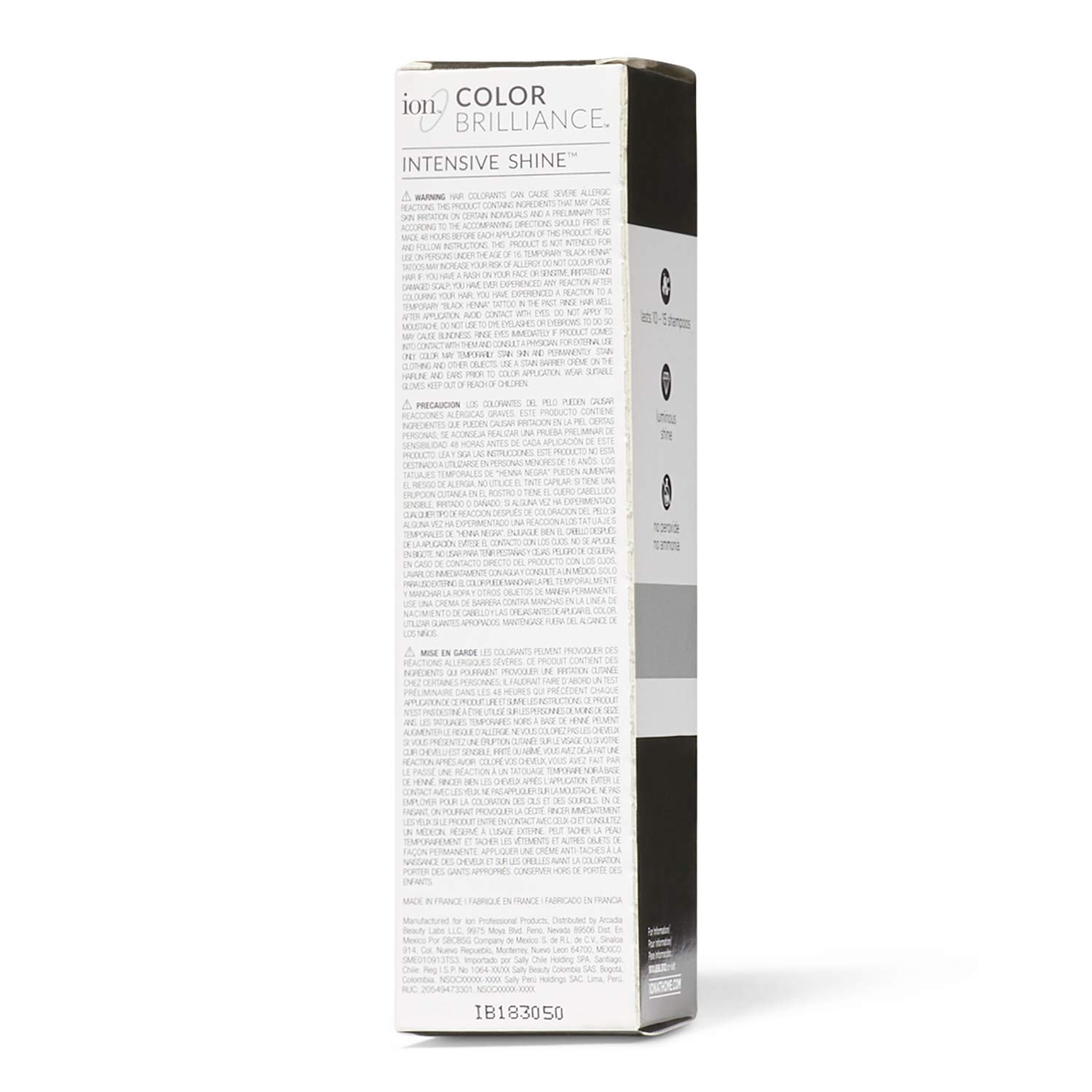 Ion Black Semi-Permanent Hair Color Black