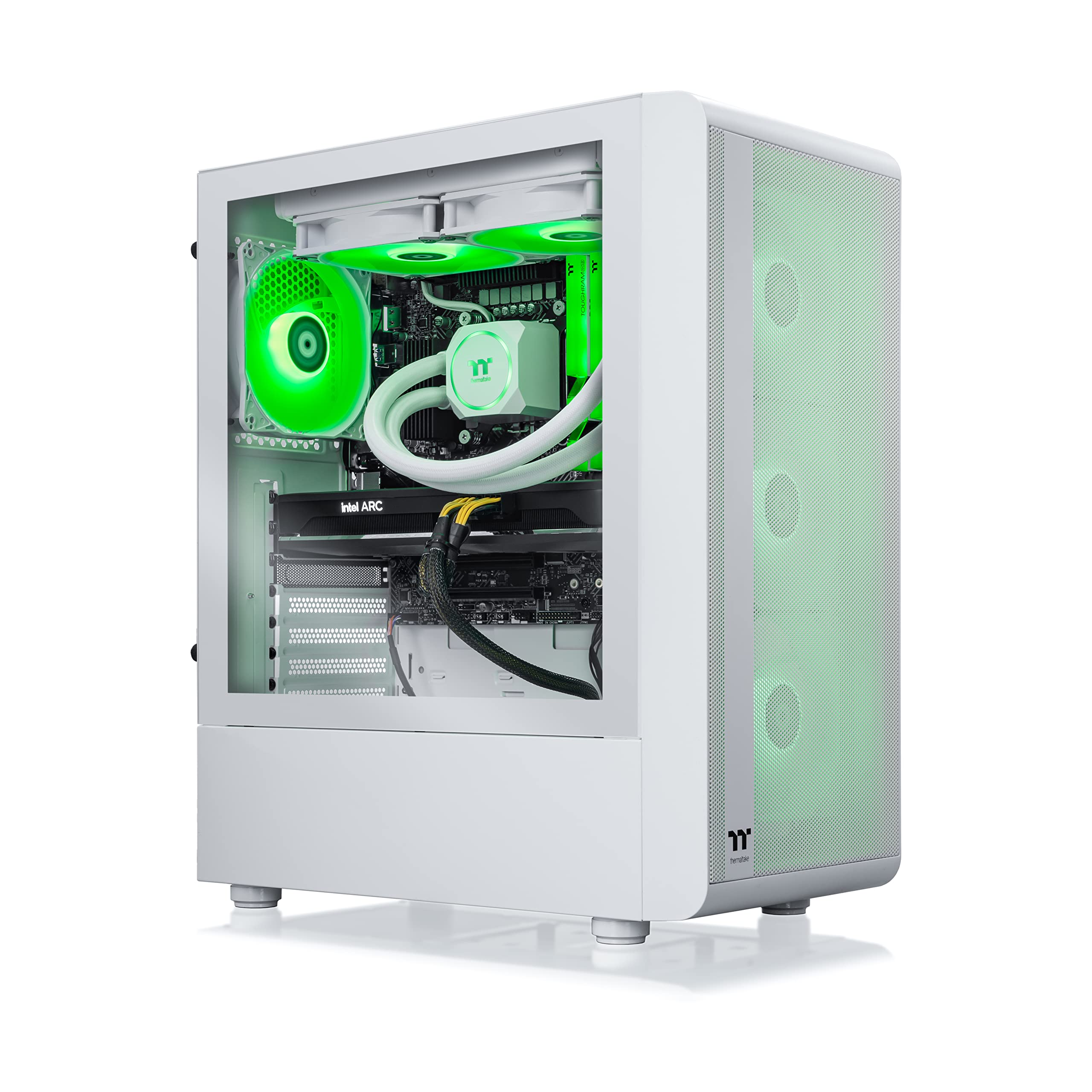 Thermaltake LCGS Quartz i750 Gaming Desktop (Intel Core™ i5-12600KF, ToughRam 3600Mhz 16GB RGB Memory, Intel® Arc™ A750, 1TB NVMe M.2, Win 10) S2QT-B660-A75-LCS