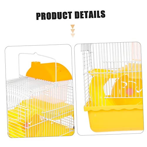 VOSAREA Hamster Cage Turtle Accessories Travel Guinea Pig Cage Accessories Rat Cage Chinchilla Cage Accessories Hamster Hideout Plastic Orange Guinea Pig House Rat House Rat Hut