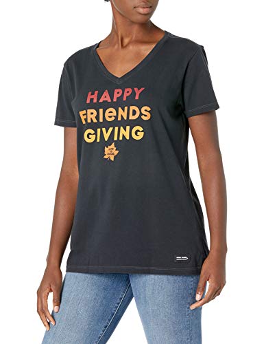 Life is good Womens Crusher, Jet Black, Large