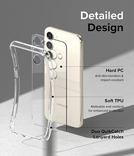Ringke Fusion [Display The Natural Beauty] Compatible with Samsung Galaxy S23 Plus Case 5G, Transparent Phone Cover for Women, Men, Shockproof Bumper Designed for S23 Plus Case - Clear