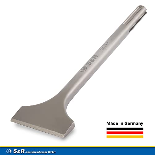 S&R Spade Chisel SDS Max 11.81" x 3.15" (300 X 80 mm), Optimized Geometry MADE IN GERMANY