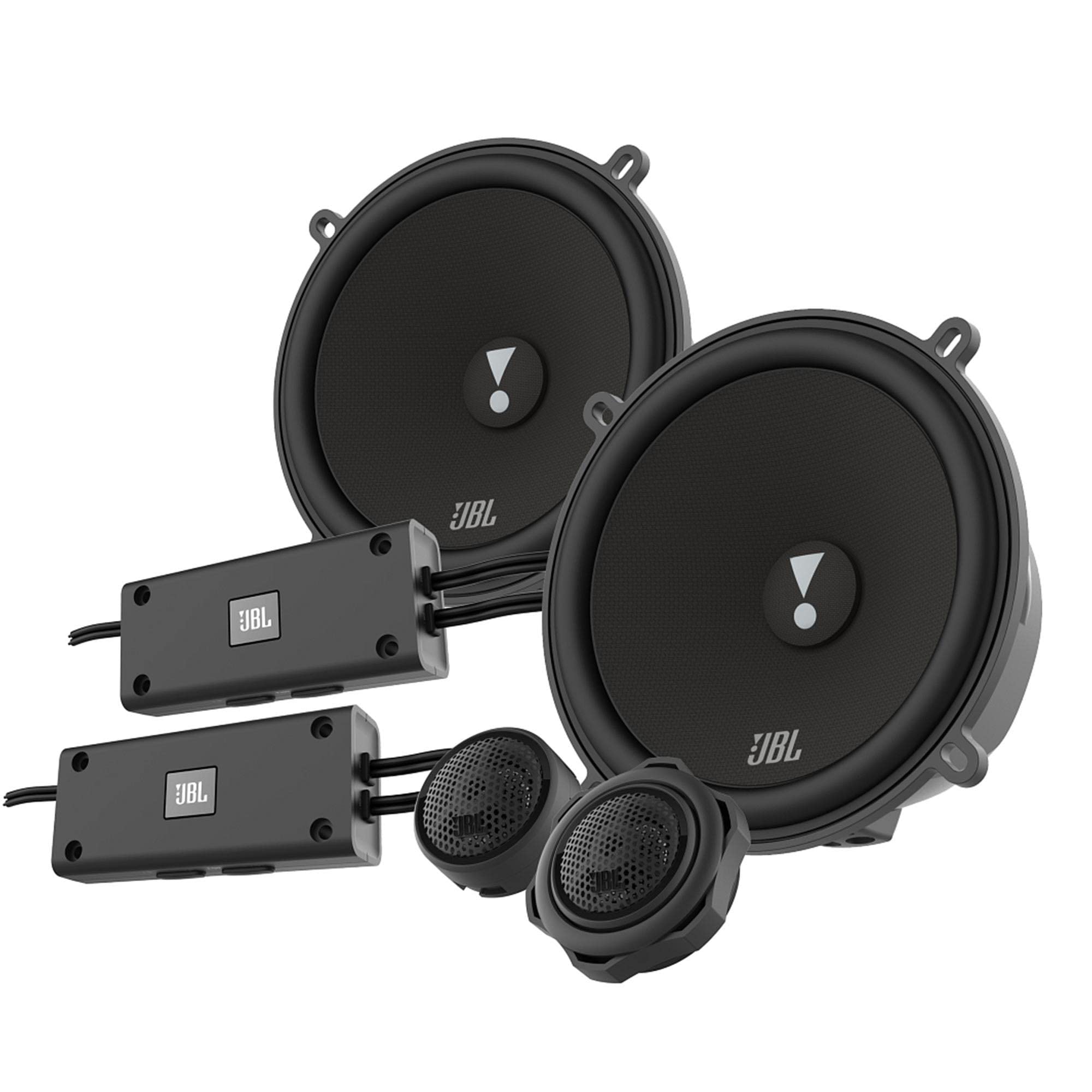 JBL - STADIUM52CF 5 1/4" 2-Way Car Audio Component Speakers (Pair) w/ STADIUM32S 3" Midrange upgrade System (Pair)