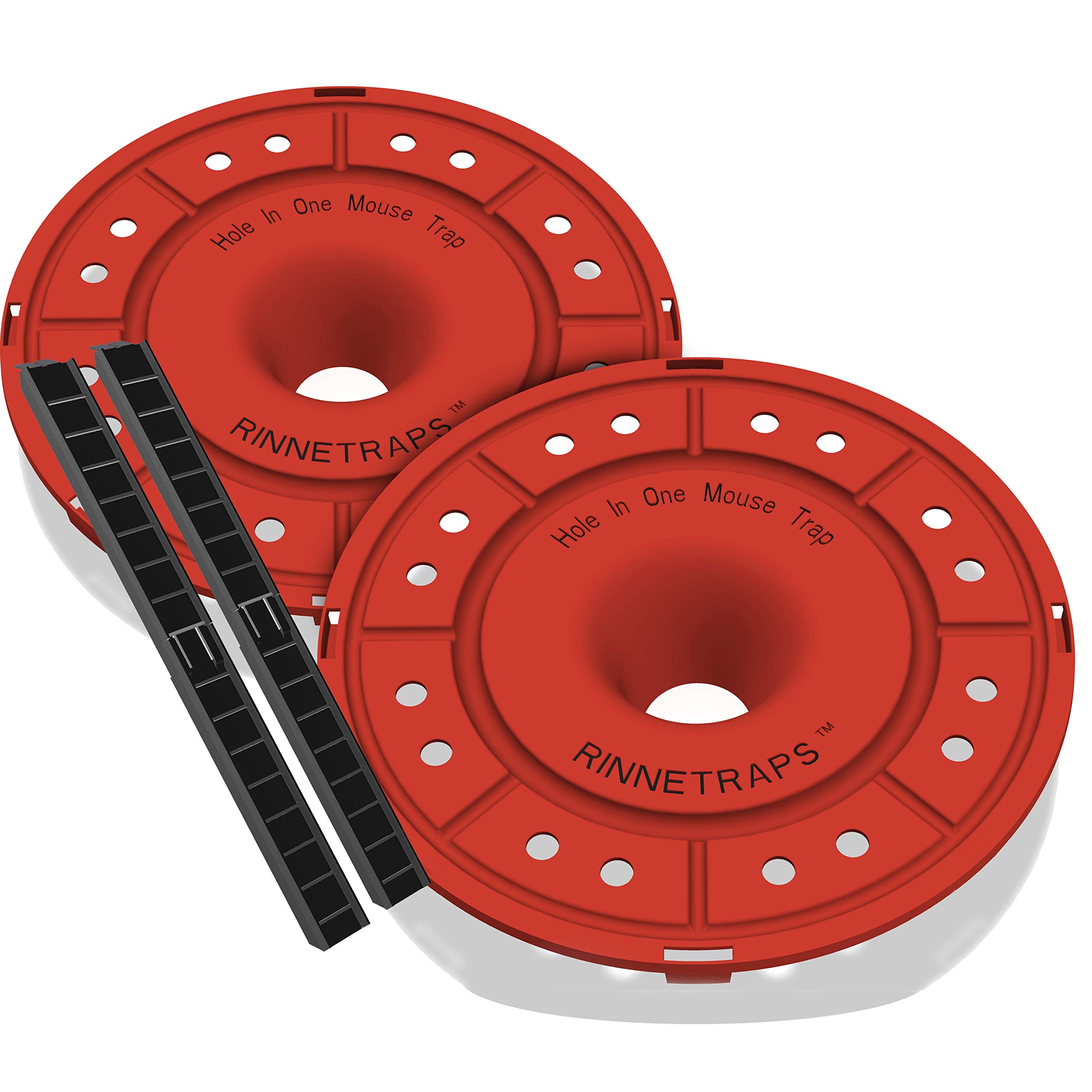 RinneTraps- 2 Pack Hole in One Mouse Trap β Humane β Reusable β Multi Catch β No See Kill β Indoor/Outdoor (2)