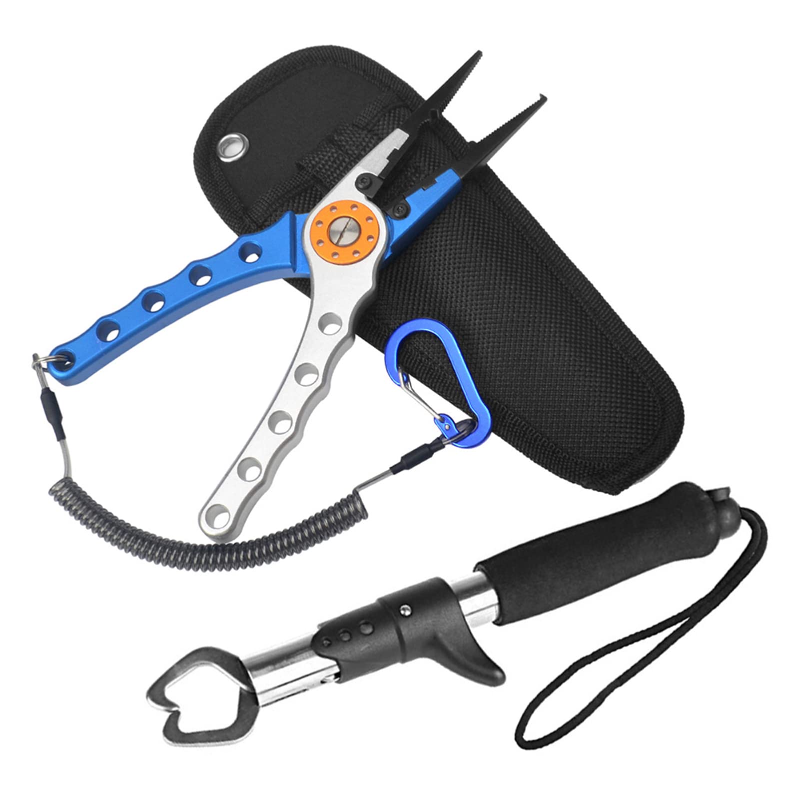 MengK Fishing Pliers Lip Gripper Kit Line Cutter Hook Remover Fishing Tool