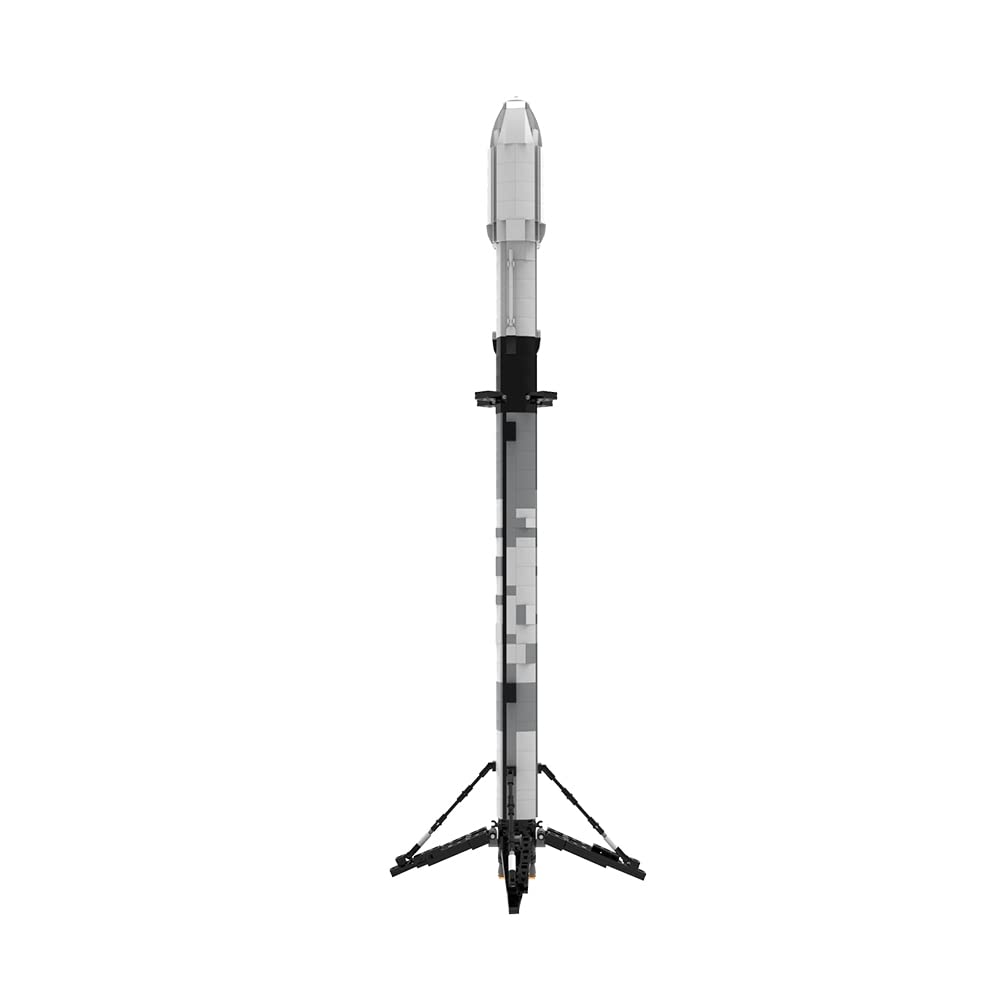 Sayotoo Space Launch System Ultimate Falcon 9 Rocket Building Kit, 860 Pieces Launch Vehicle Falcon 9 Building Set, Falcon 9 Model Building Blocks Toys, Education Outer Space Rocket for Kids Adults