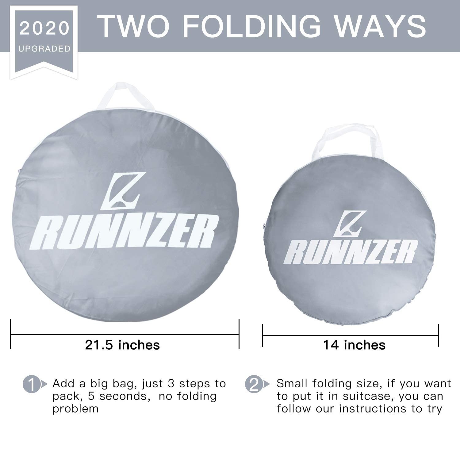 L RUNNZER Baby Crib Tent Crib Net to Keep Baby in, Pop Up Crib Tent Canopy Keep Baby from Climbing Out