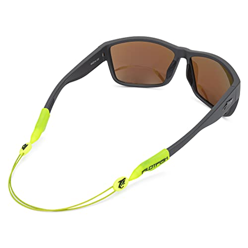 Pilotfish No Tail Adjustable Eyewear Retainer Cable Strap: Sunglasses, Eyeglasses, Glasses (14 Inch, HI-Vis Green)