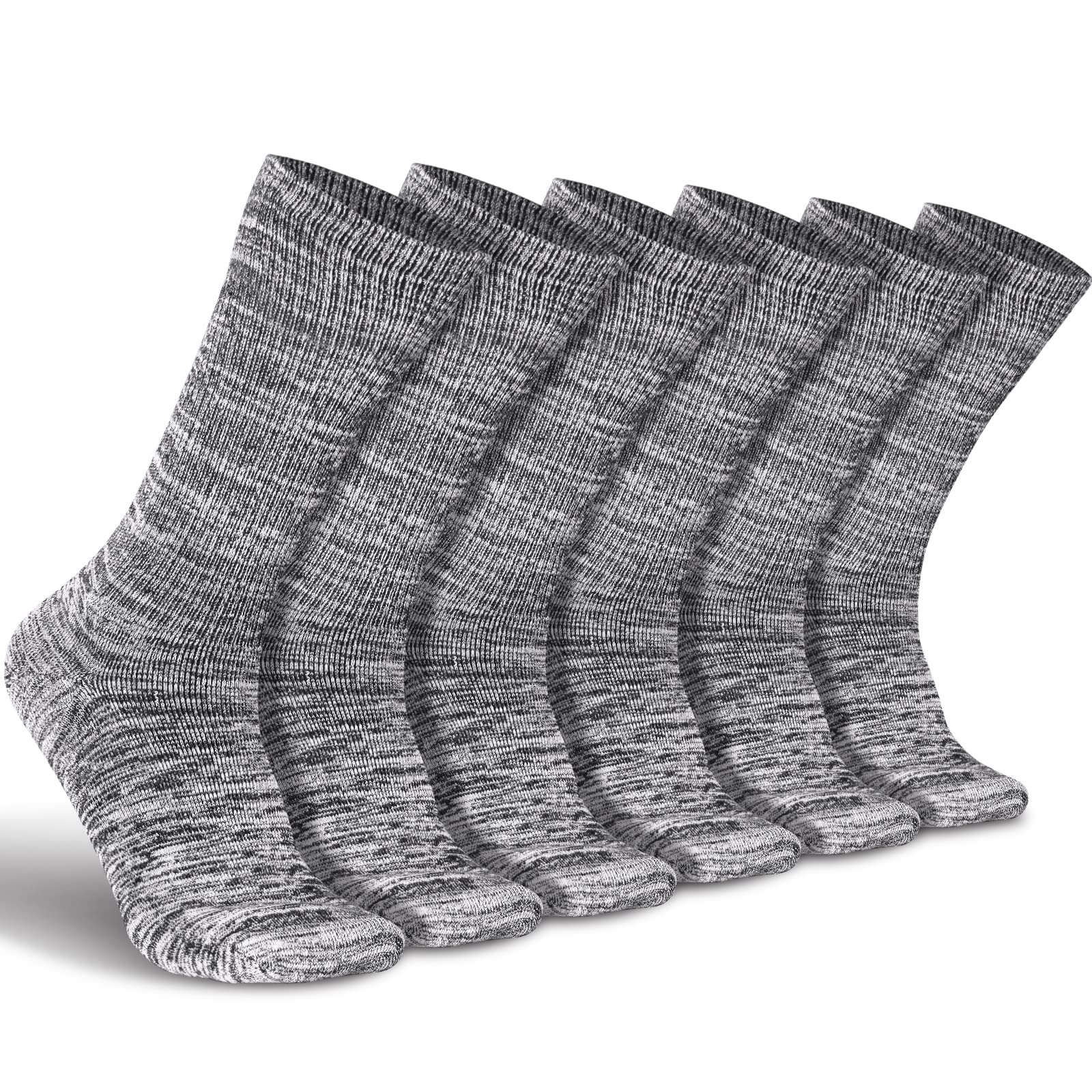LIN Diabetic Socks for Men & Women, Non-Binding Circulatory Extra Wide Top Socks, Edema Neuropathy Lymphedema, 4,6,12 Pairs