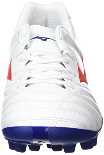 Mizuno Men's Football Shoe, White Highriskred, 10.5