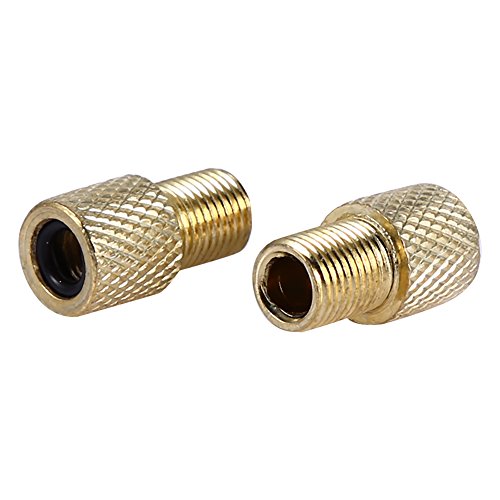 Mxzzand Bike Pump Adapter, Prevent Leakage Practical Brass Convenient Reliable Valve Adapter for Road Bike
