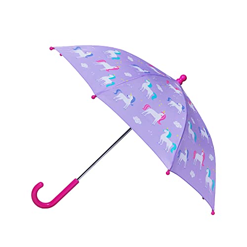 Wildkin Kids 16 Inch Backpack and Umbrella Bundle for On-The-Go Comfort (Unicorn)