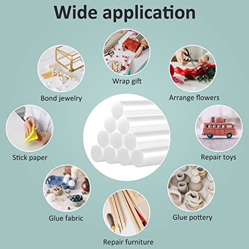 REIDEA Hot Glue Gun Sticks for Full Size Glue Gun, 5.9" Long x .43" Diameter, 10 Count