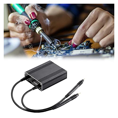 Plastic welder Handheld Spot Welder Portable Mini Spot Welder Aluminum Alloy Shell Portable Precision Spot Welder Universal 18650 Battery CNC machine (Color : Black)