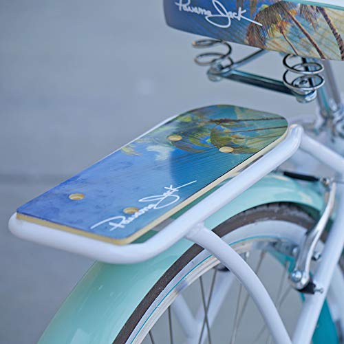 Huffy Panama Jack Women's Beach Cruiser Bike 26 inch 6-Speed, Lightweight, Pearl White