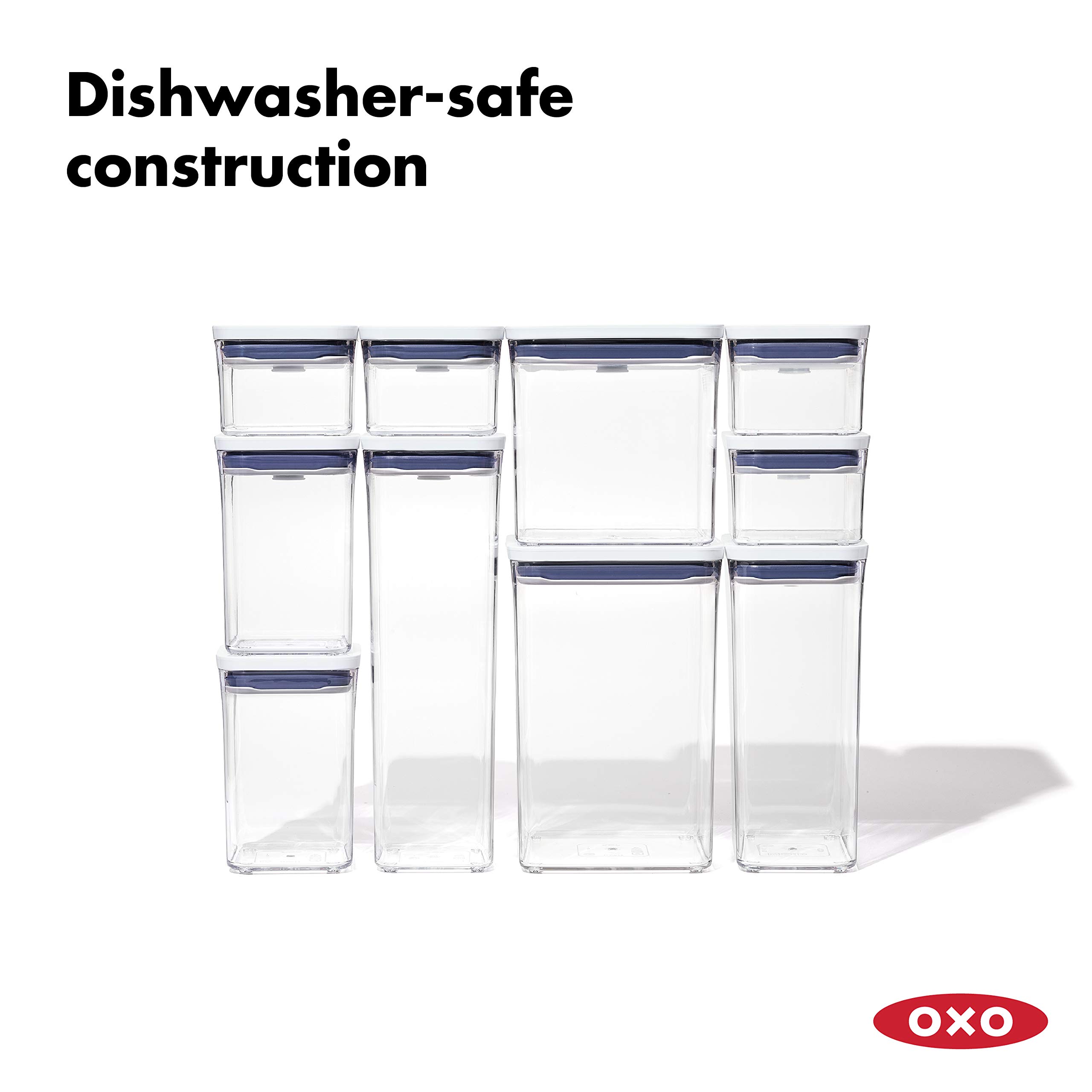 OXO Good Grips 10-Piece POP Container Set (White) and OXO Good Grips 5-Piece POP Container Set