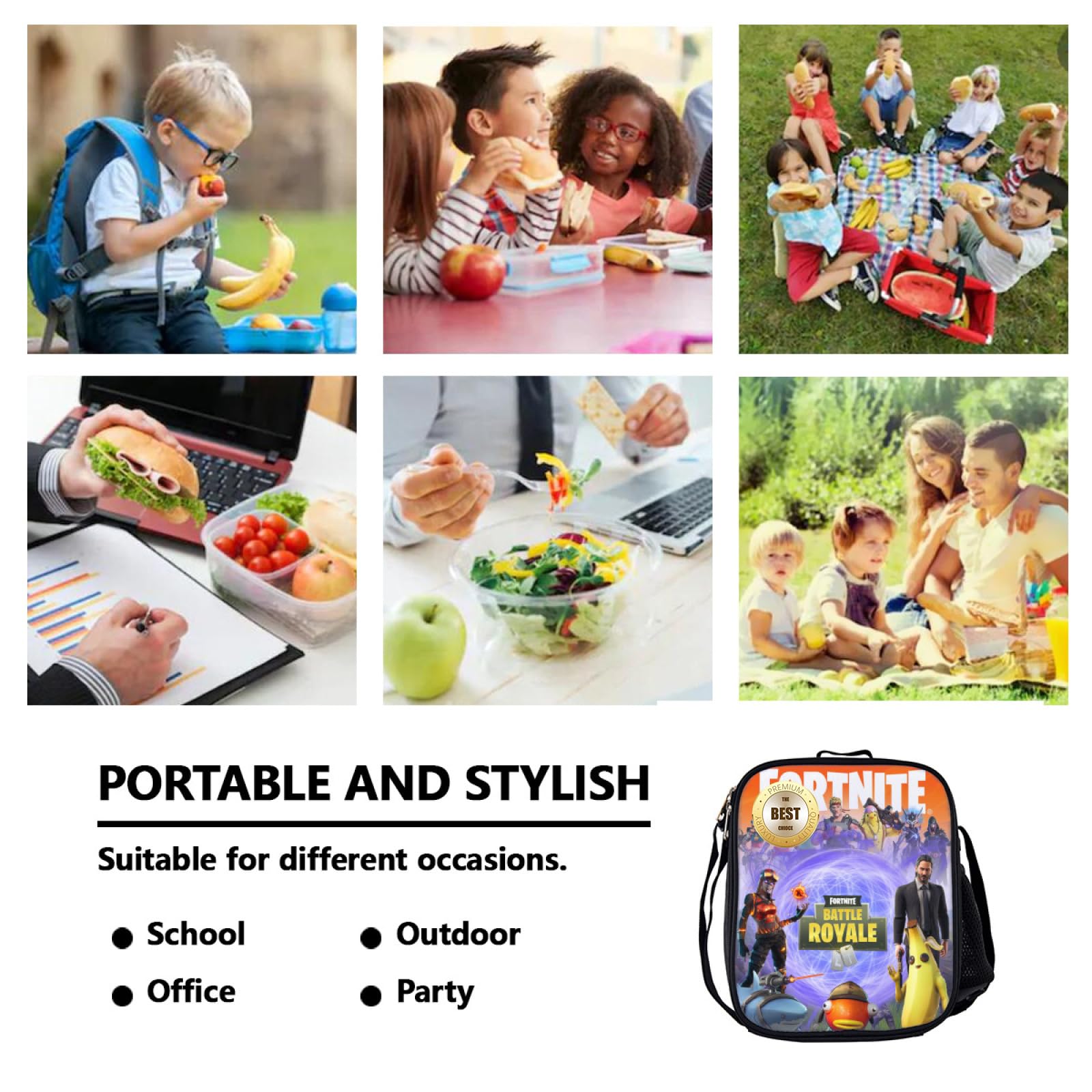 HQEWNLI 3 Pcs Backpack Lightweight School Backpacks Laptop Daypack with Lunch Bag Pencil Bag for Boys Girl Gifts Style1