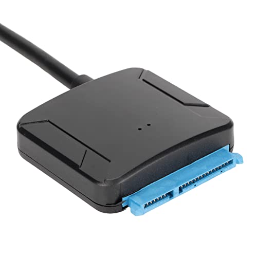 SATA to USB Cable, Portable SATA Adapter Small Size 110 to 240V Fast Transfer Rate ABS for Computer for 3.5 inch Hard Drive(US Plug)