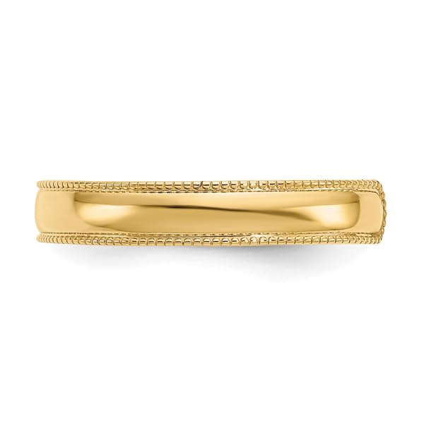 IceCarats 14K Yellow Gold Milgrain Adjustable Toe Ring Open Midi Band Summer Beach Jewelry
