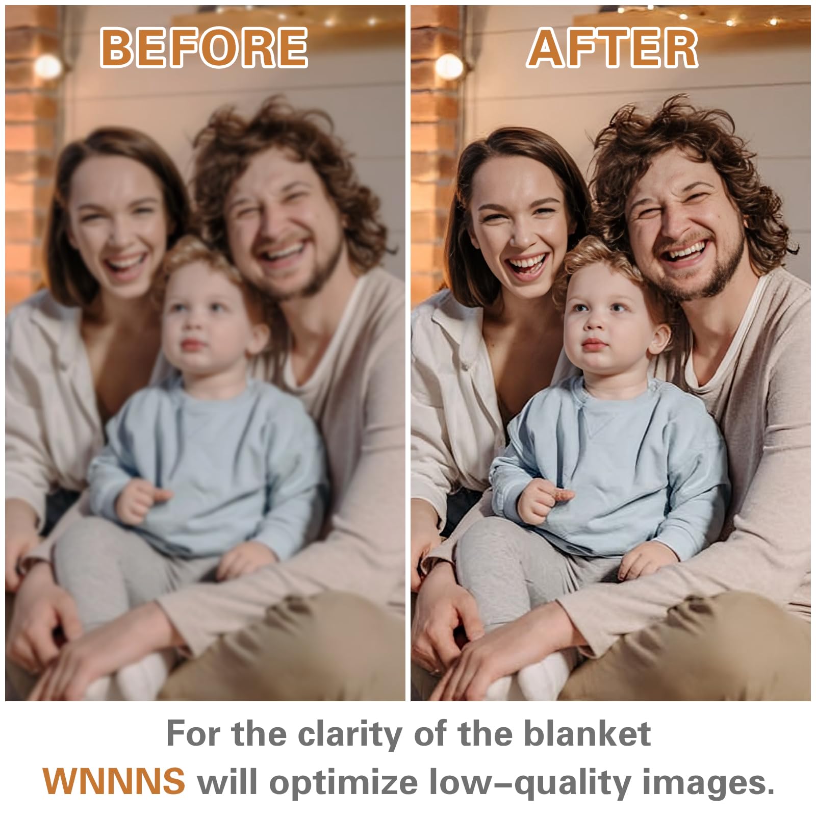 WNNNS Custom Blanket with 5 Photos Multiple Designs, Personalized Gifts for Mom,Dad,Families,Boyfriend,Girlfriend,Kids, Valentines Blanket with Multiple Designs.