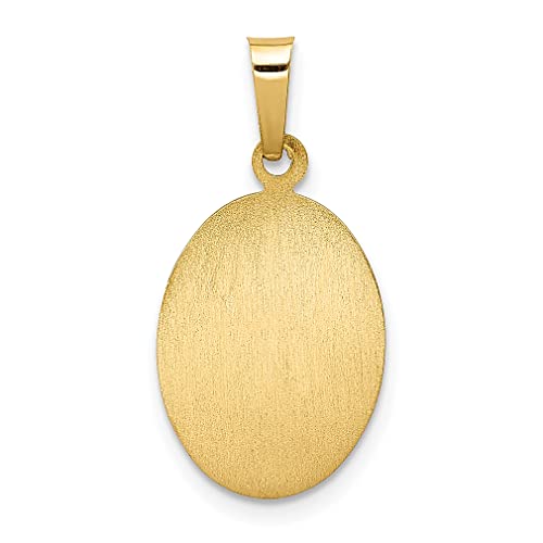 IceCarats 14K Yellow Gold Saint Anthony Medal Necklace Charm Pendant 23.3mm x 11mm Only