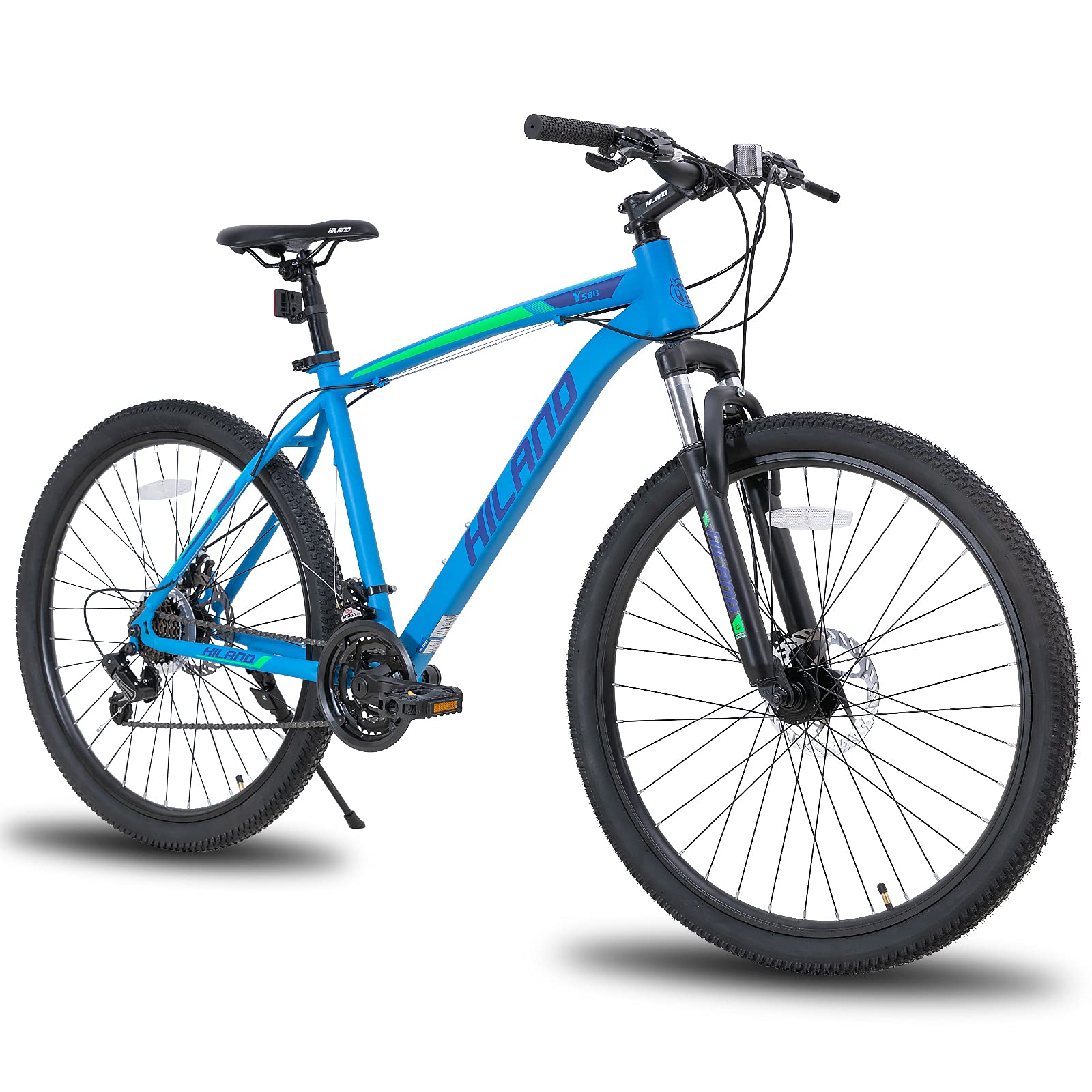 Hiland Mountain Bike Shimano 21 Speed, 26/27.5 Inch for Mens Men Womens Bicycle Blue