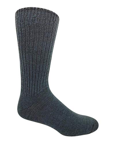 J.B. Field's Wool Weekender 96% Merino Wool Non-binding Casual Socks (3 Pairs) (Large (8-12 Shoe), Assorted (Lt. Brown/Mid-Grey/Natural))